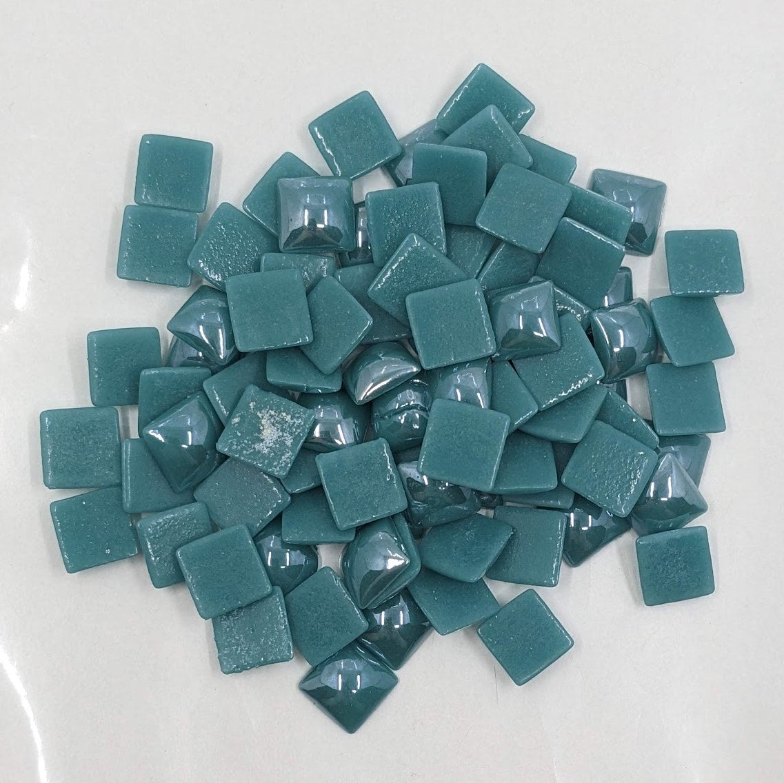 Pearlised Glass Square - 10mm | Blue Wren Mosaics