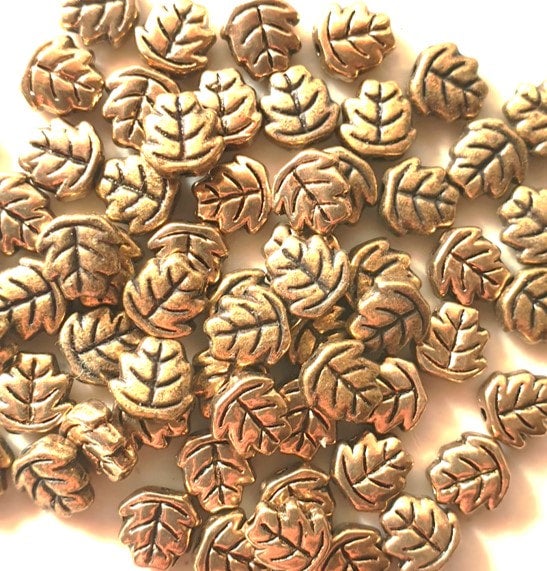 Antique Gold Elm Leaves | Blue Wren Mosaics