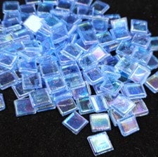 Transparent Light Blue Glass - 10 mm - 10 grams | Blue Wren Mosaics